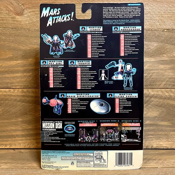 Warner Bros. | Other | Vtg 996 Warner Bros Mars Attacks Martian Leader ...
